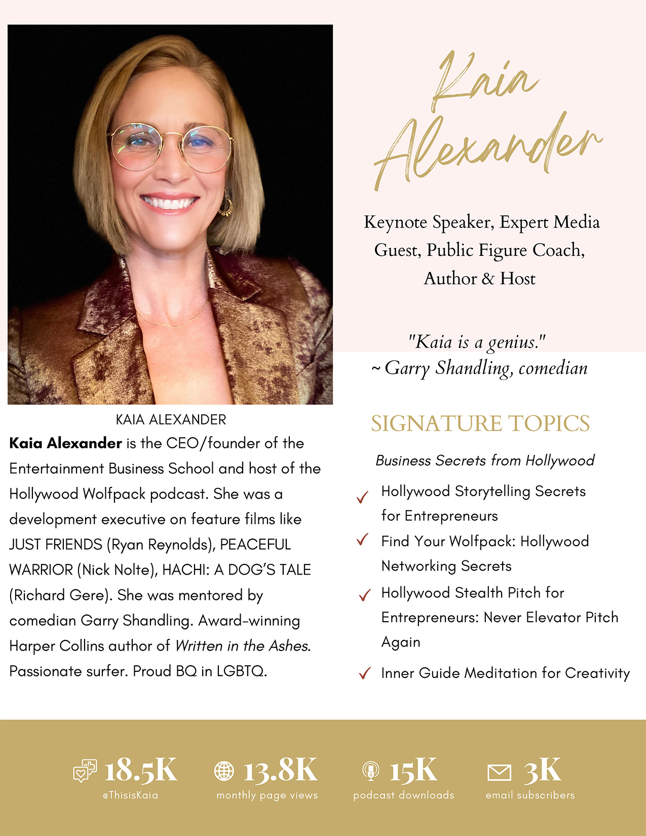 Press-Speaking - Kaia Alexander - Official Website